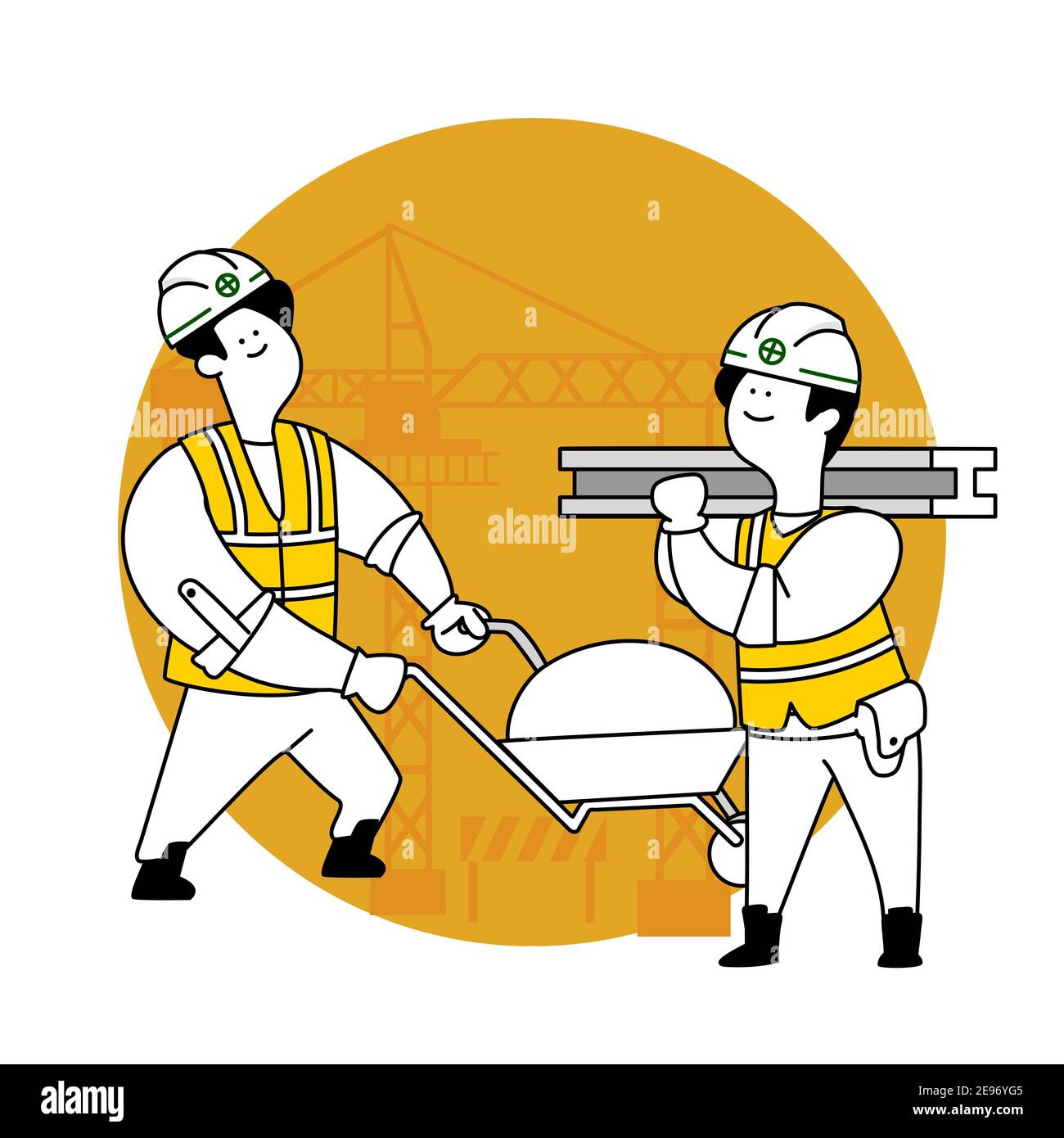 Industrial safety, worker protection illustration series Stock Photo ...