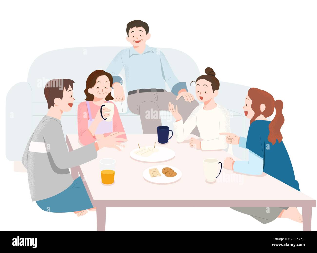 Family tea Cut Out Stock Images & Pictures - Alamy