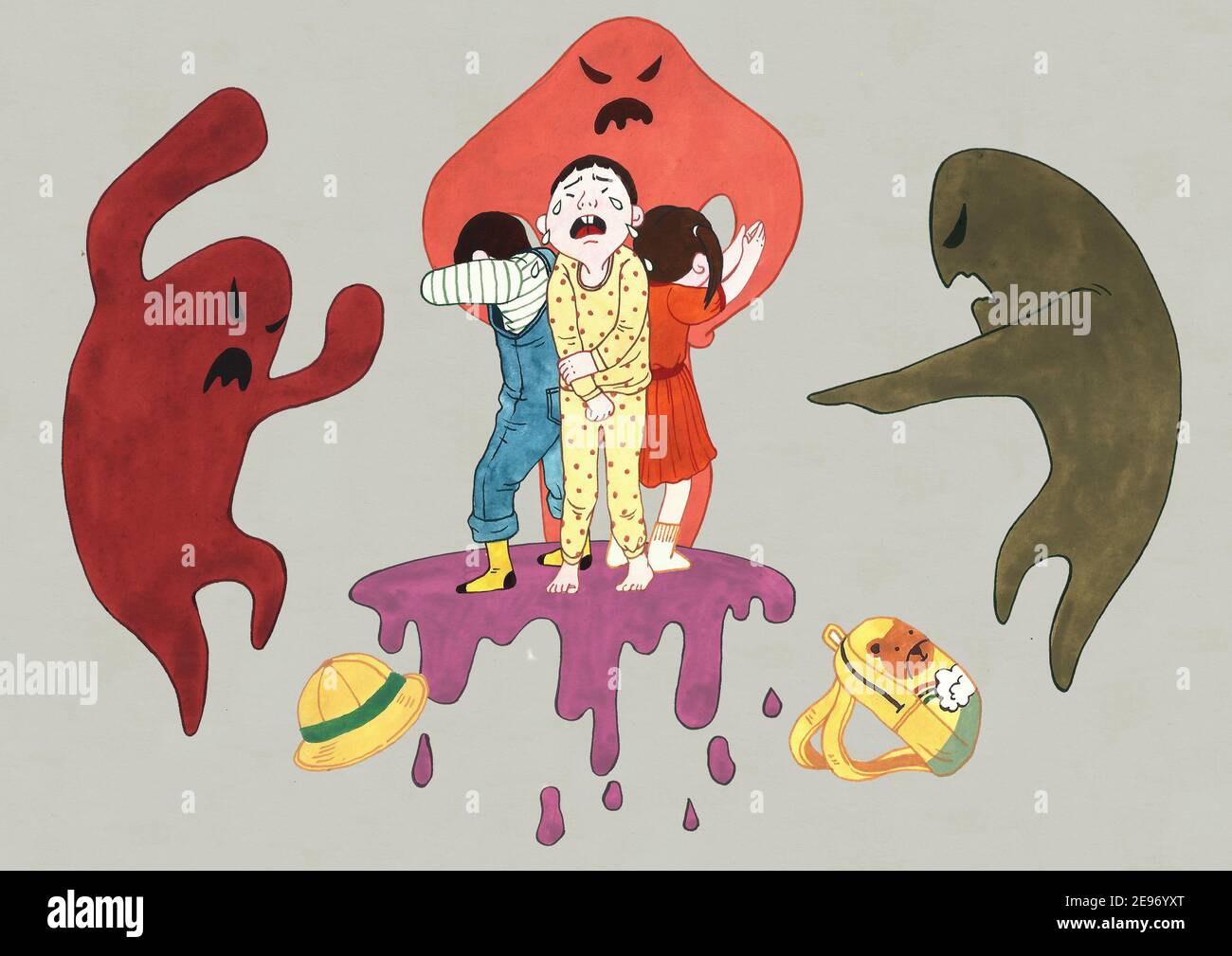 Child Abuse Illustration High Resolution Stock Photography and Images ...