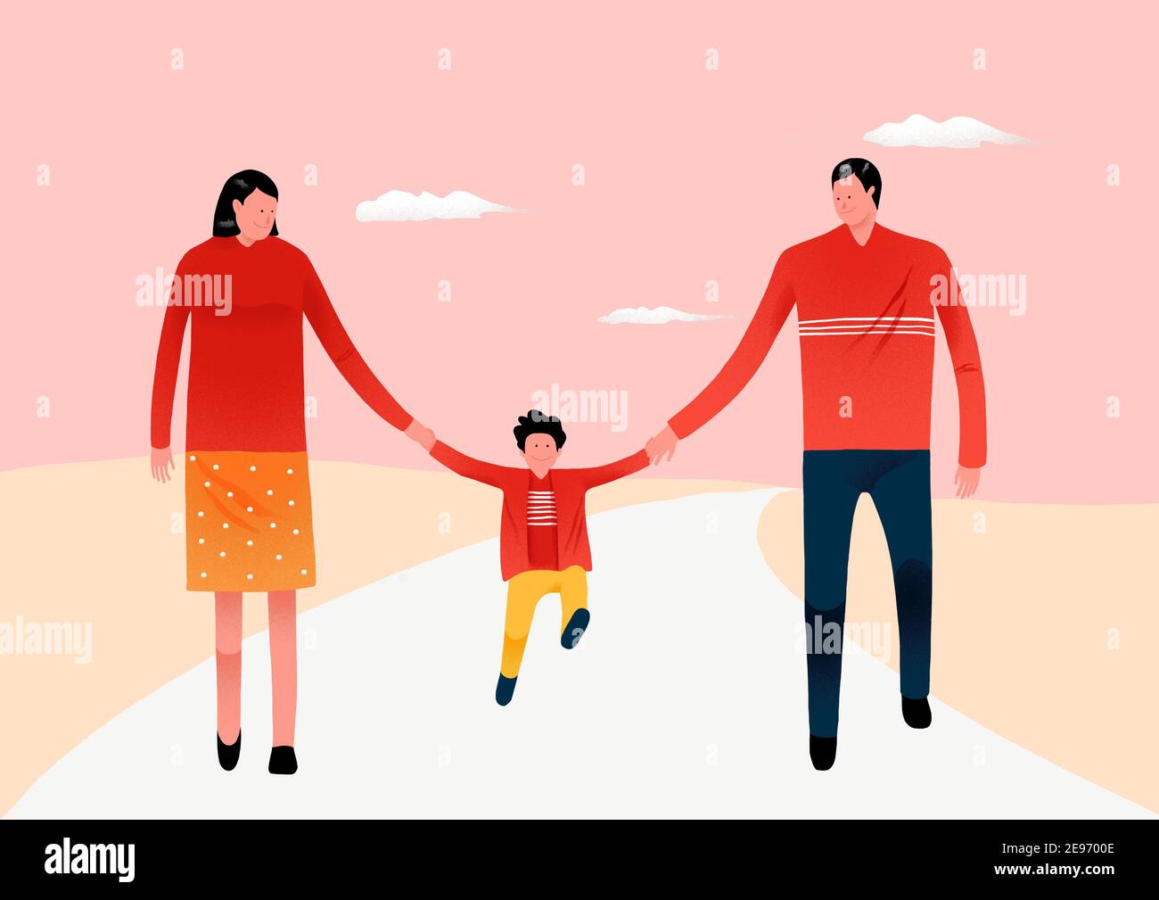 together towards peaceful and happy society, holding hands together ...