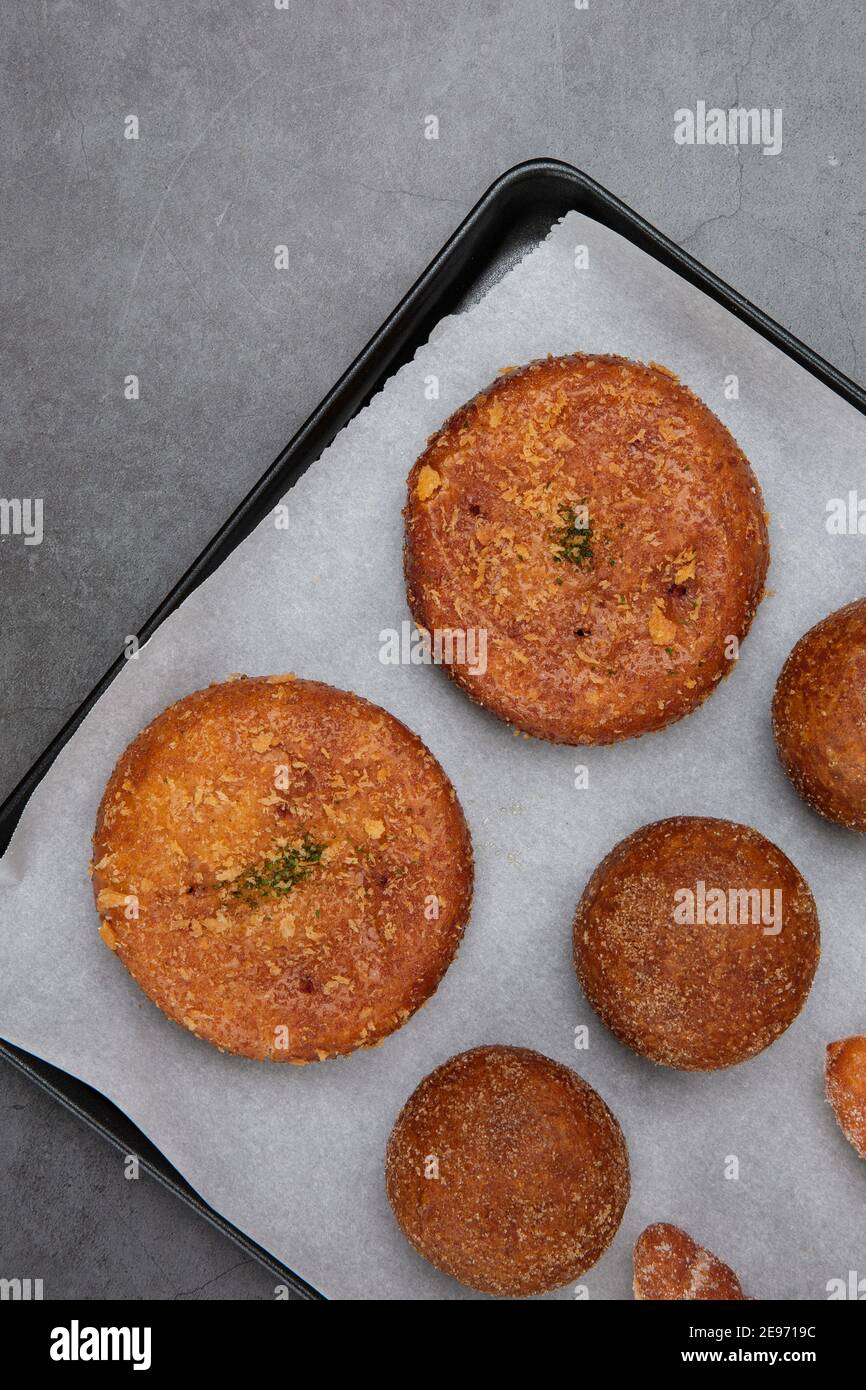 various Korean doughnut, donuts Stock Photo - Alamy
