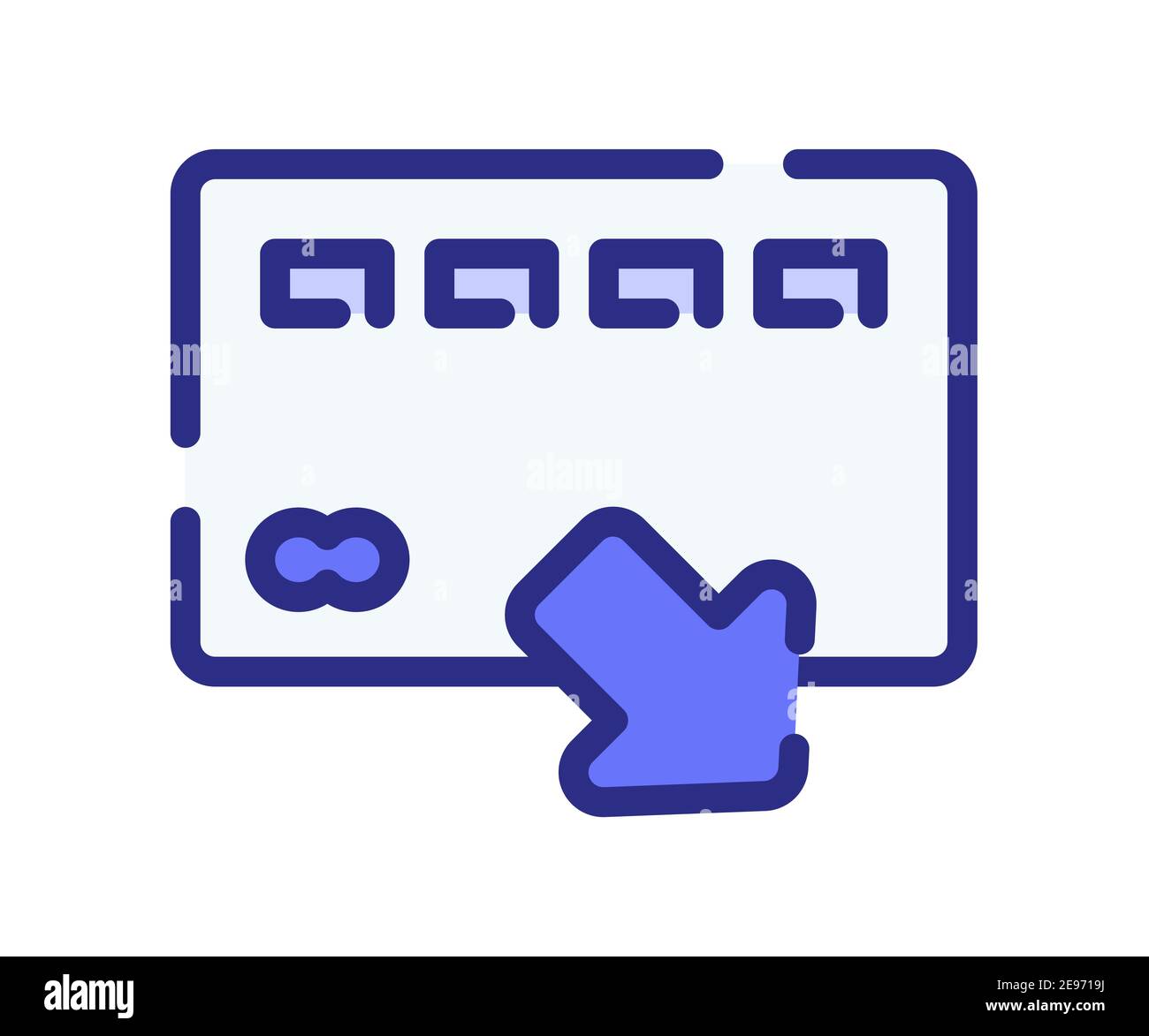 payment outcome expense single isolated icon with dashed line style ...