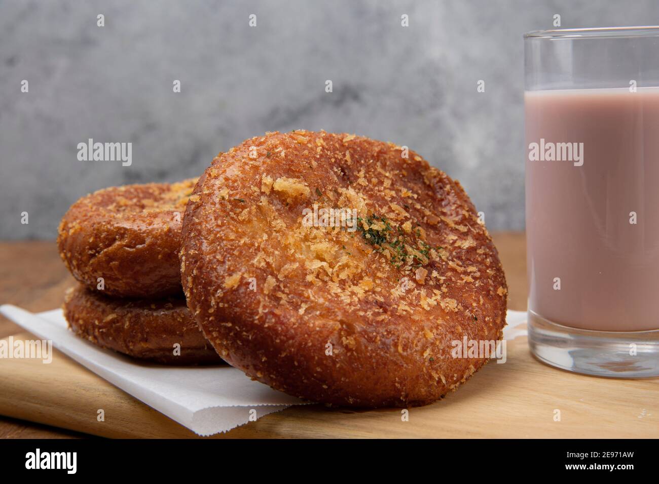 various Korean doughnut, donuts Stock Photo - Alamy