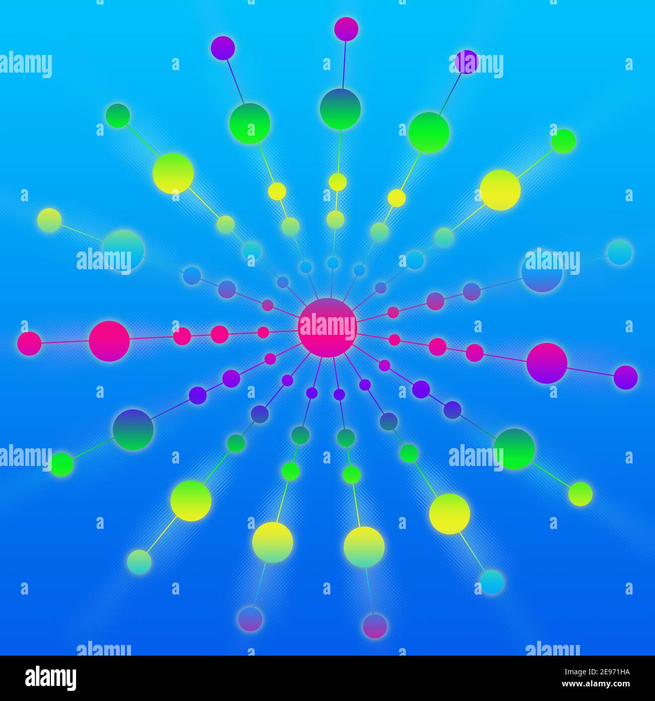 An abstract dotted burst shape background image Stock Photo - Alamy