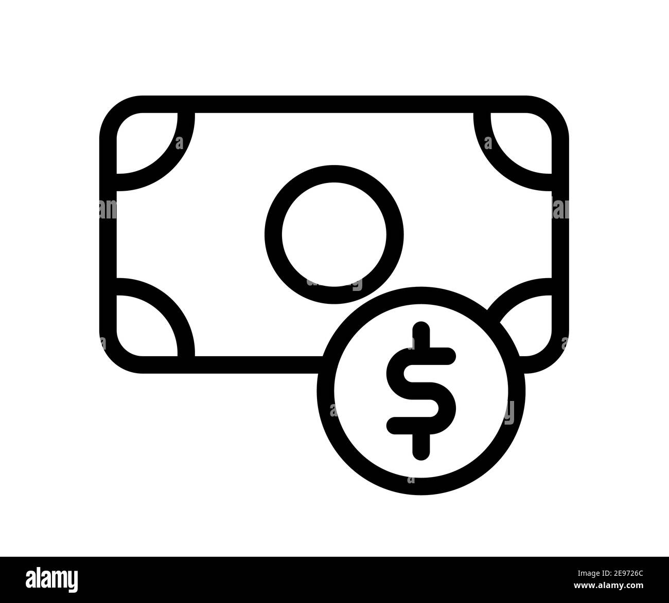 money fund cent single isolated icon with outline style vector design ...