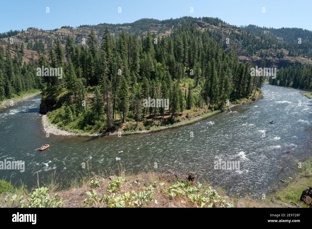Rafting down the Grande Ronde River, Oregon Stock Photo - Alamy