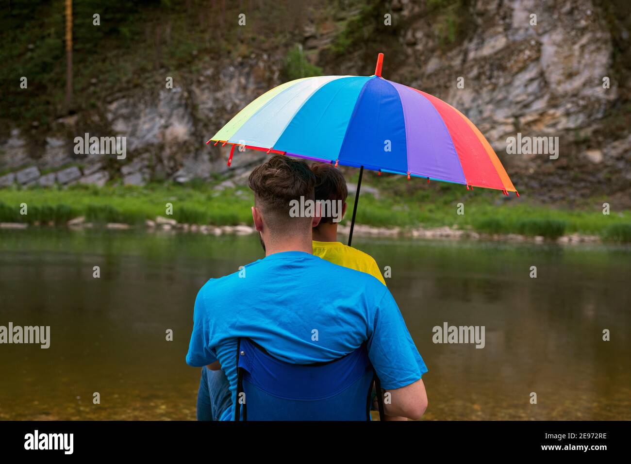 Hide from the rain man hi-res stock photography and images - Alamy