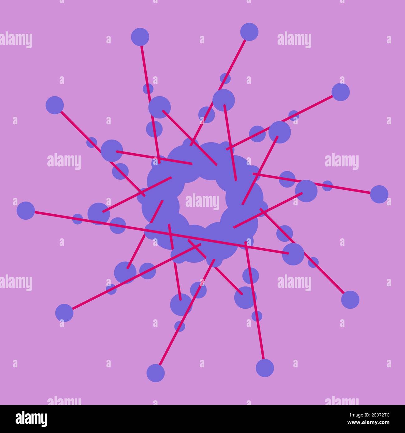 An abstract circular dotted star shape background image Stock Vector ...