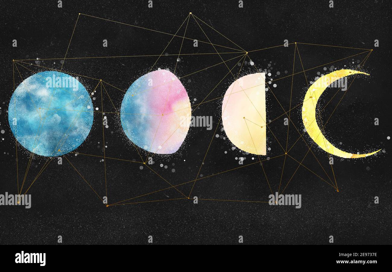 Moons phases hi-res stock photography and images - Alamy
