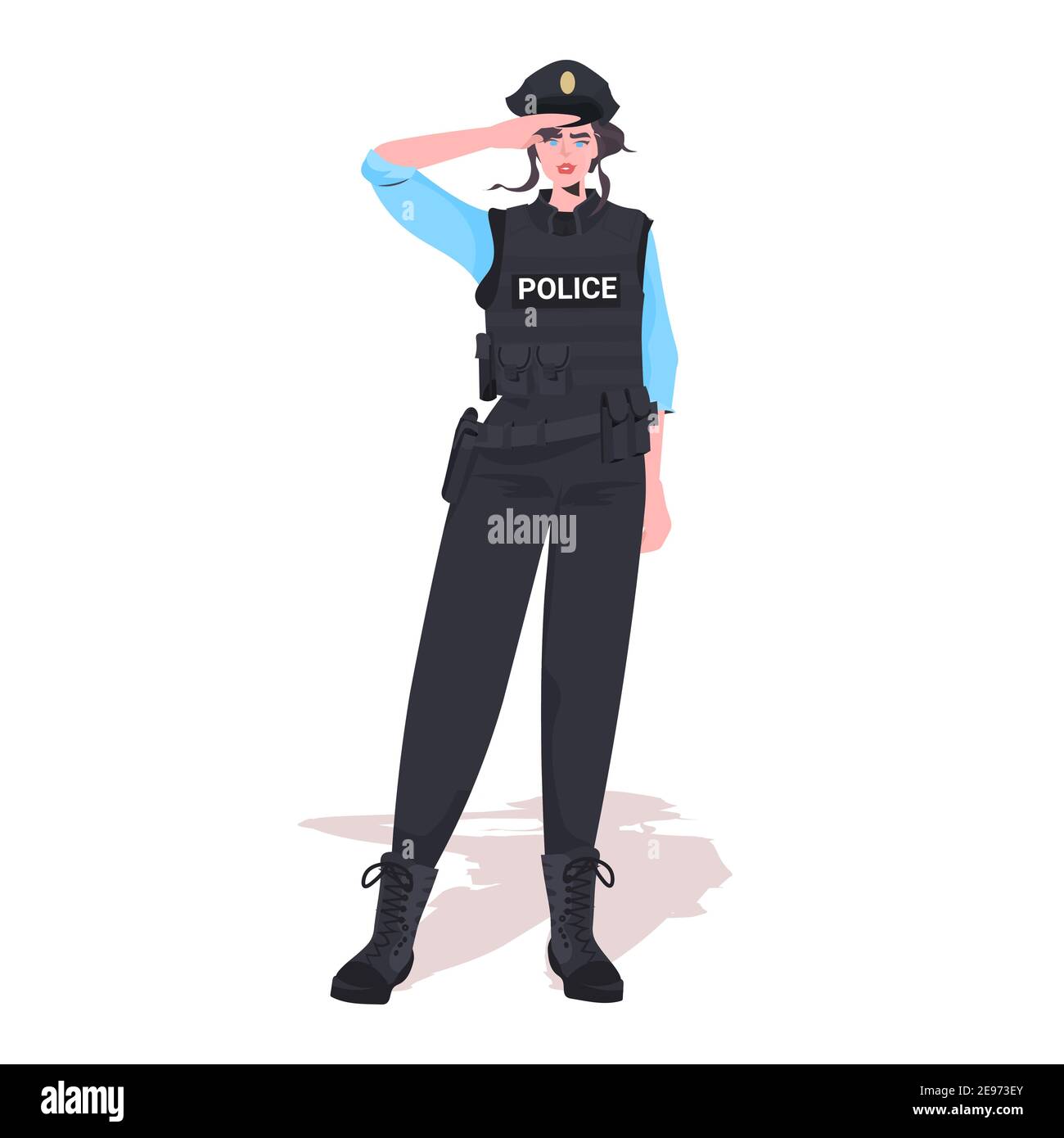 Woman in full safety gear Stock Vector Images - Alamy