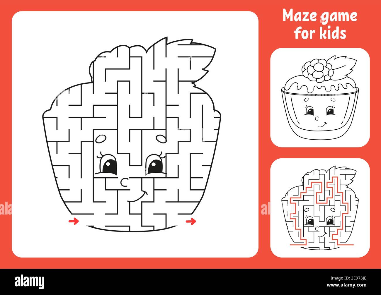 Abstract maze. Game for kids. Puzzle for children. Labyrinth conundrum ...