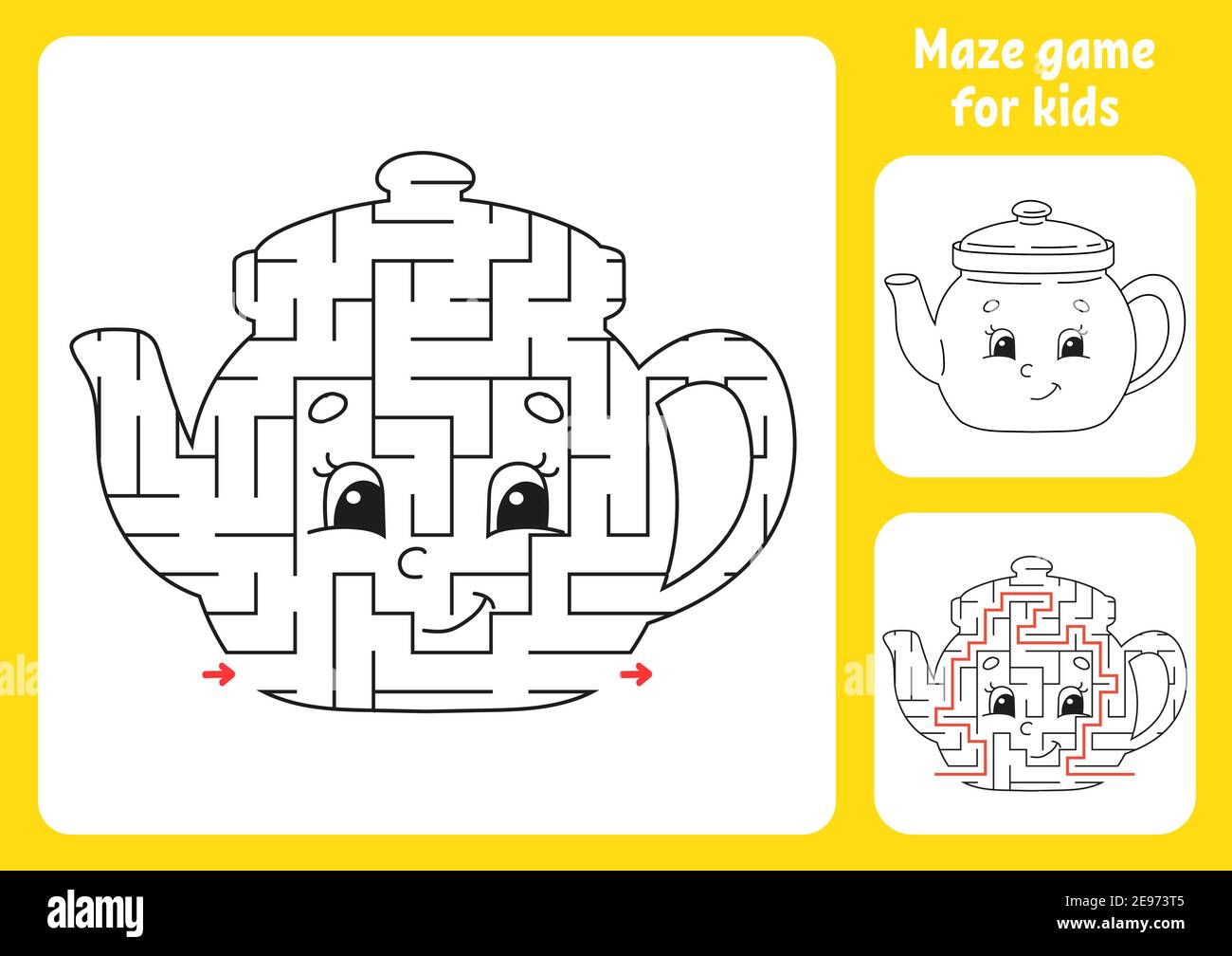 Abstract maze. Game for kids. Puzzle for children. Labyrinth conundrum ...