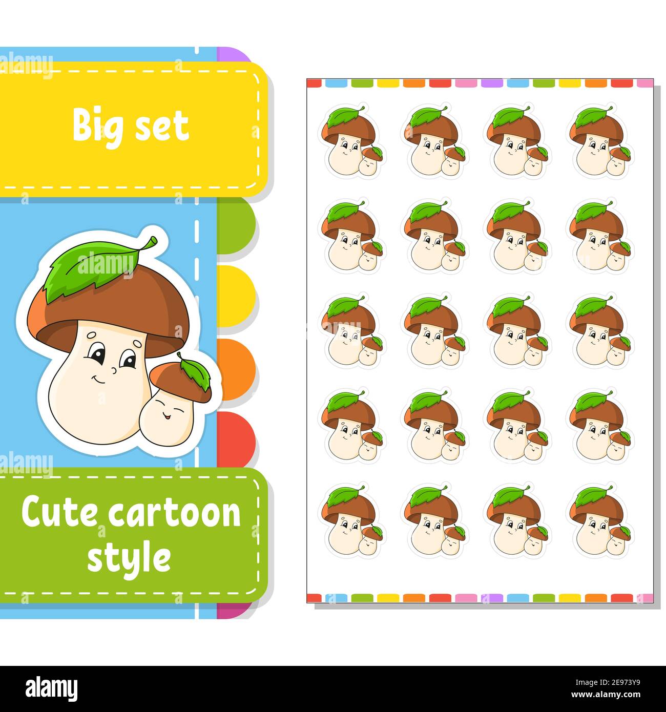 Collection of cartoon characters as badges hi-res stock photography and ...