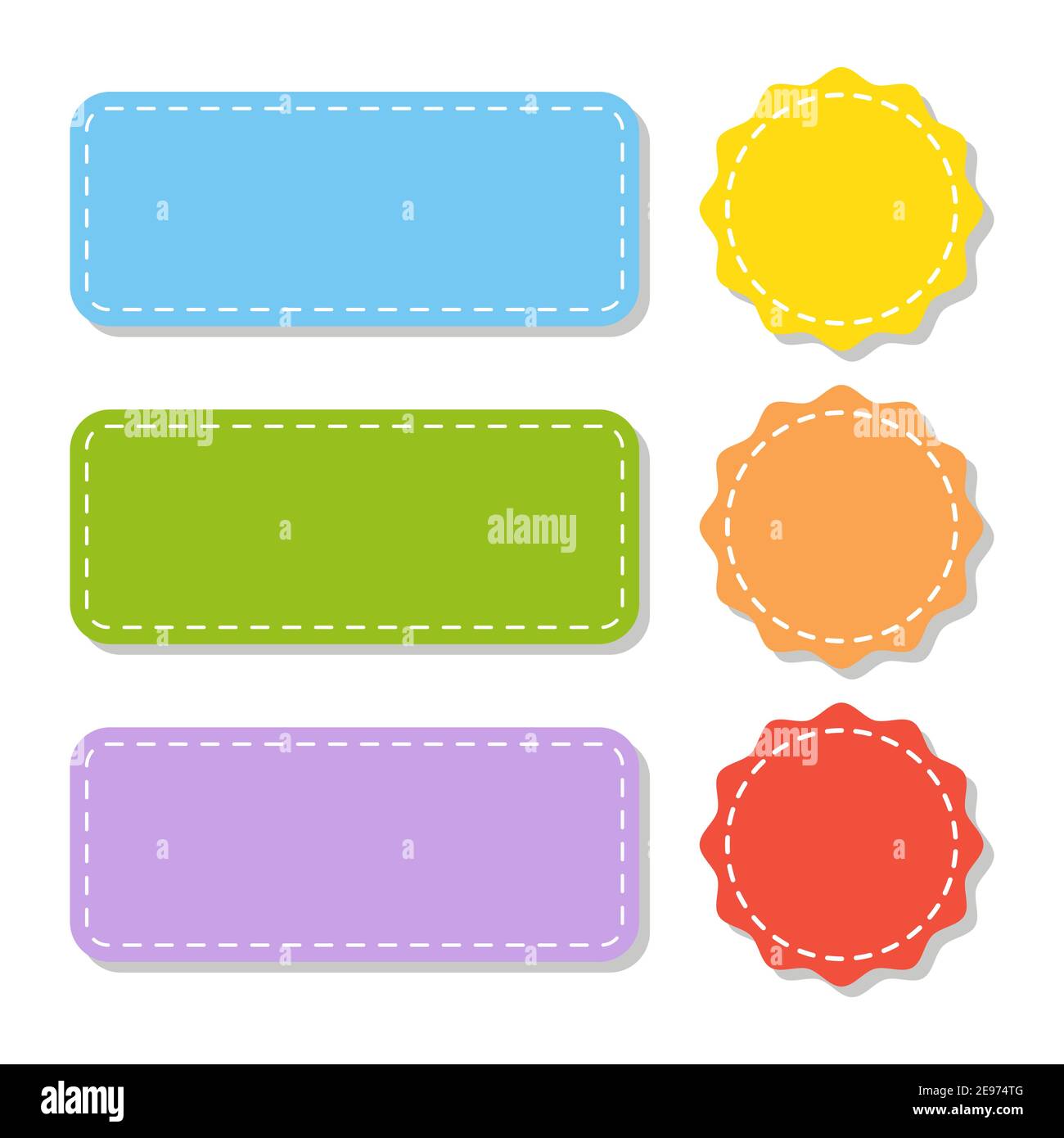 Empty stickers Stock Vector Images - Alamy