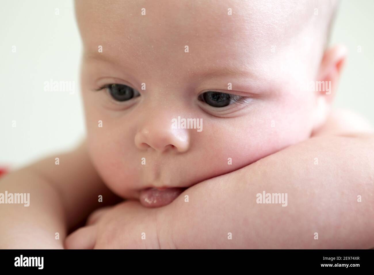 Baby boy looking thinking hi-res stock photography and images - Alamy