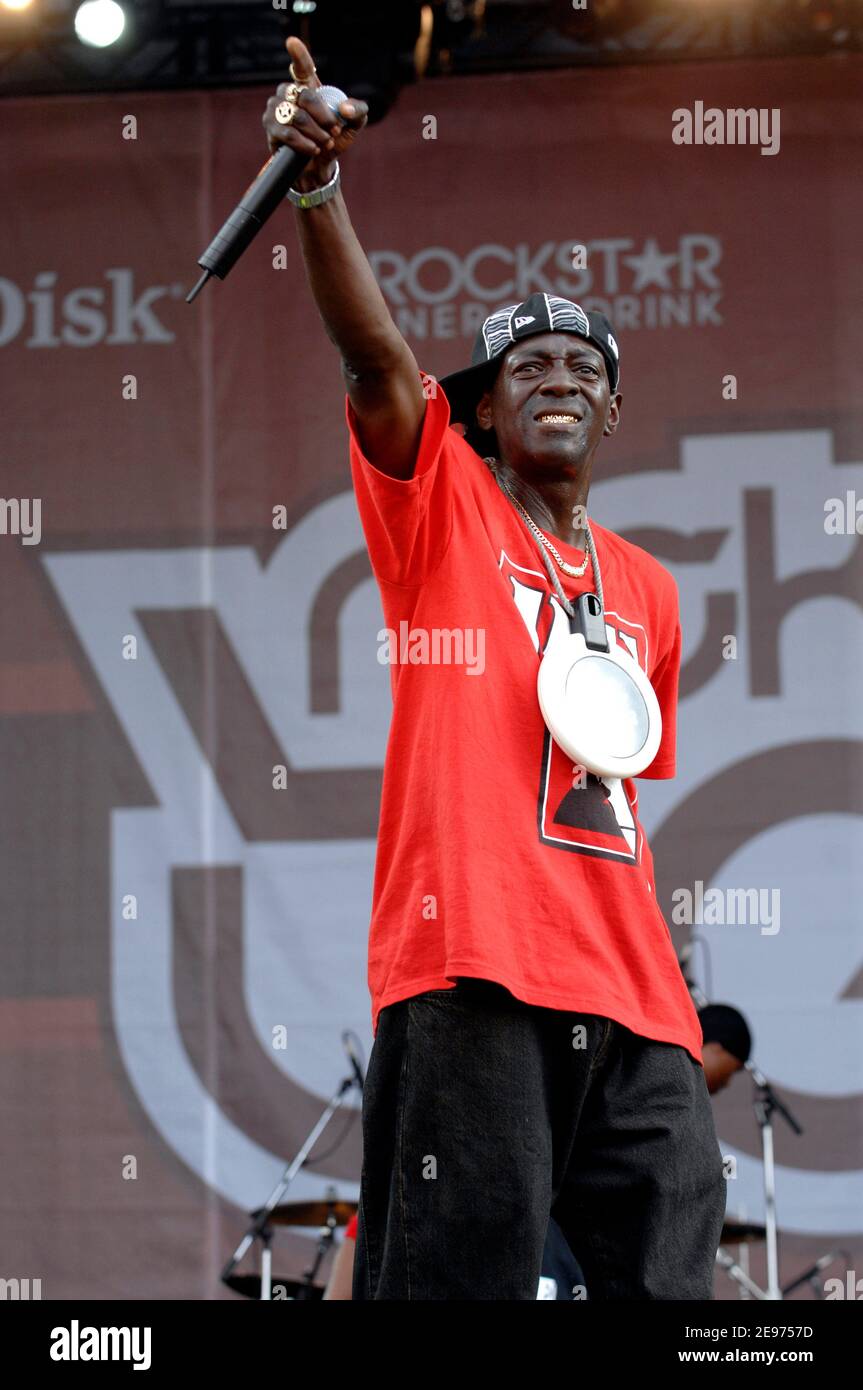 Public Enemy (Flavor Flav) performing live at the Rock the Bells ...