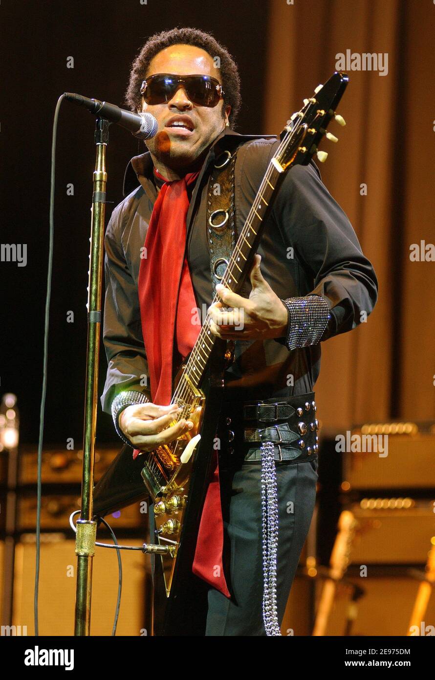 Lenny Kravitz performing live in 2005 © Atlas / MediaPunch Stock Photo ...