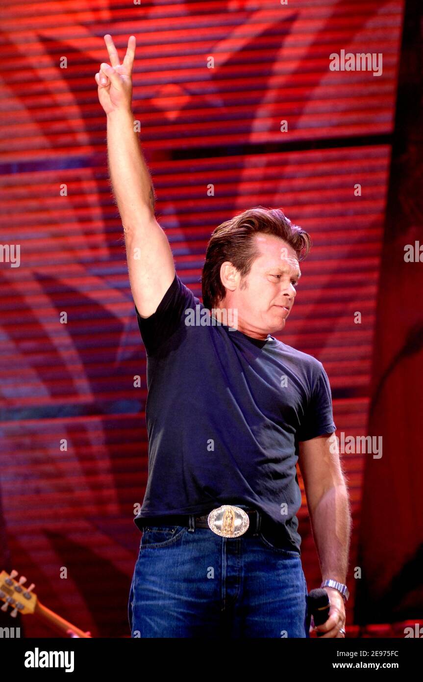 John Mellencamp performing live during Farm Aid 2007 at Randall's ...