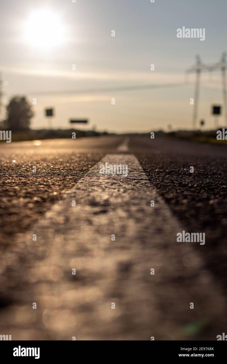 Car driving distance marker hi-res stock photography and images - Alamy