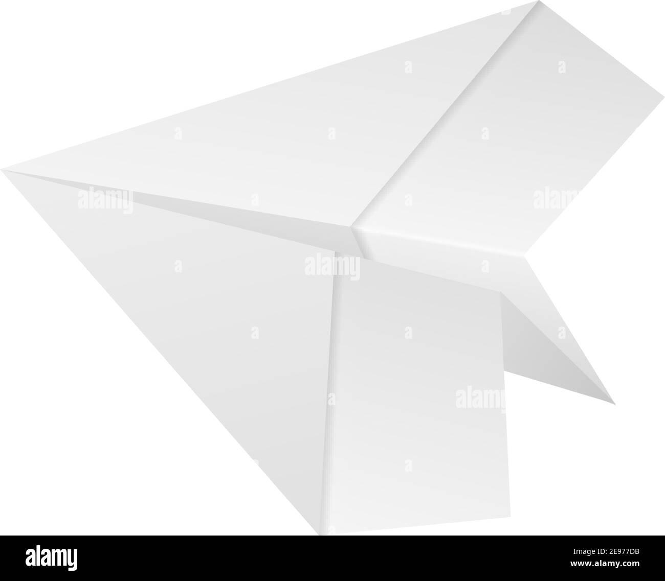 Paper airplane on a white background. Vector illustration Stock Vector ...