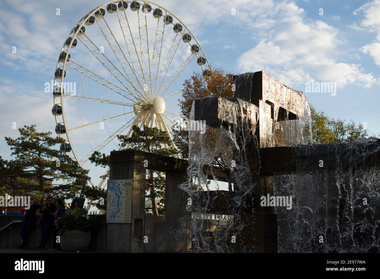 Seattle, WA-11.28.18: Seattle's Great Ferris Wheel near Pike Place ...