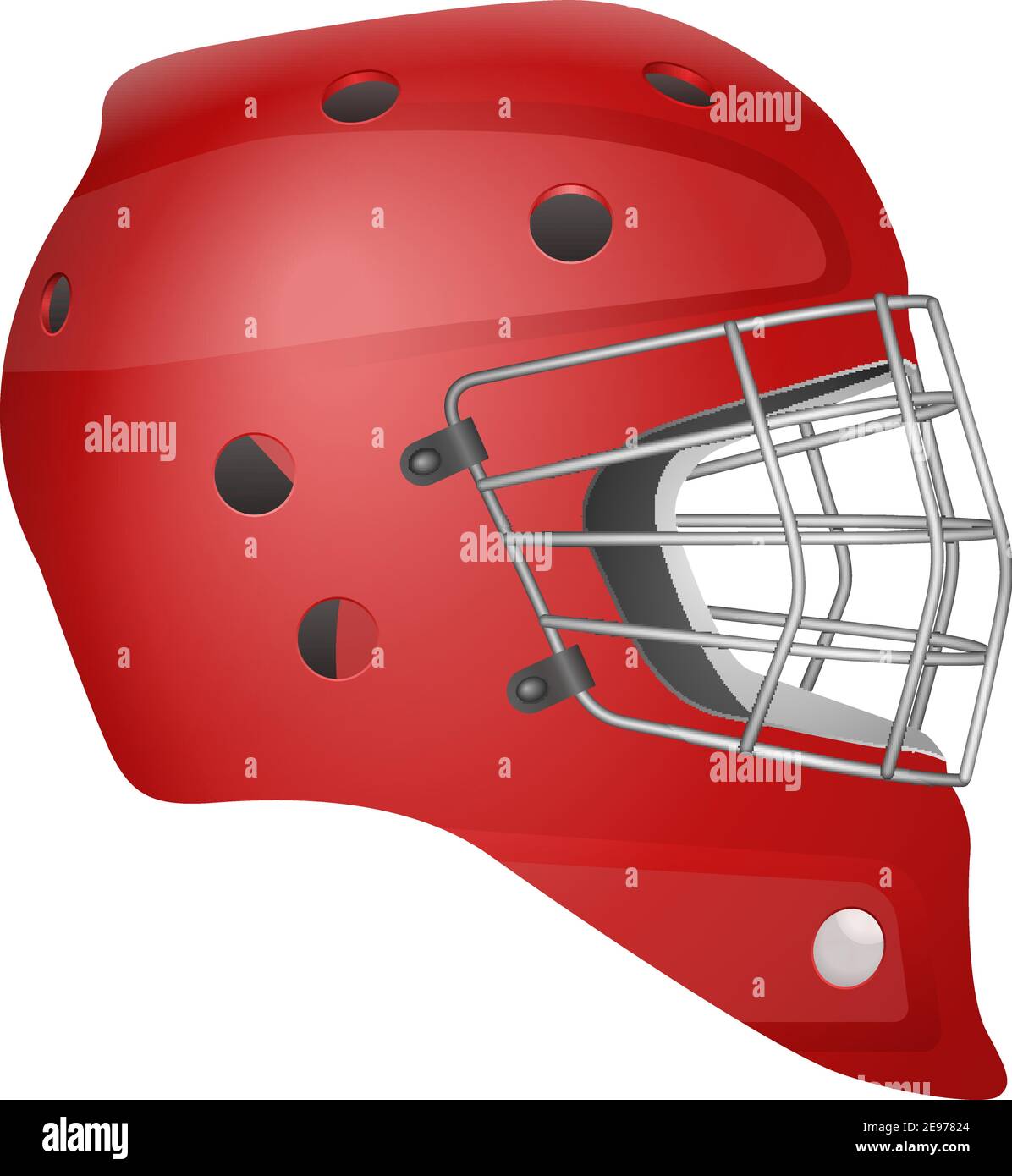 Hockey goalie mask on a white background. Vector illustration Stock ...