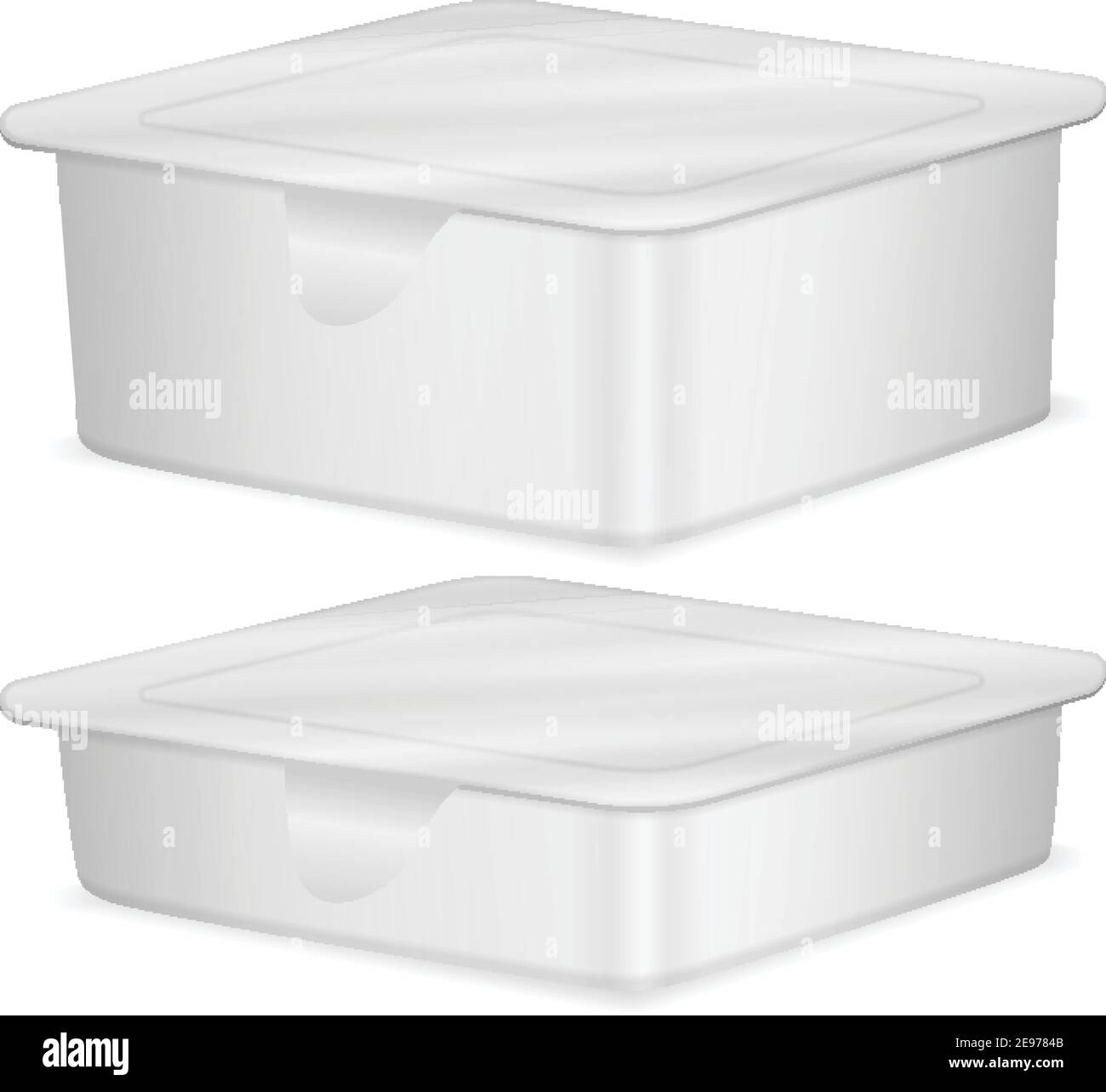 Plastic pack on a white background Stock Vector Image & Art - Alamy