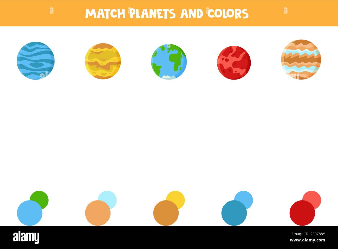 Color The Planets Worksheet Printable