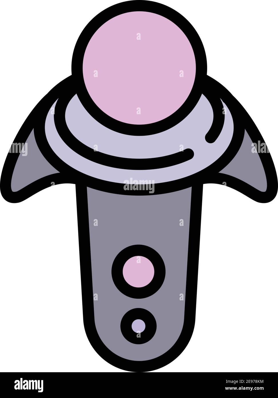 Retro joystick icon. Outline retro joystick vector icon for web design ...