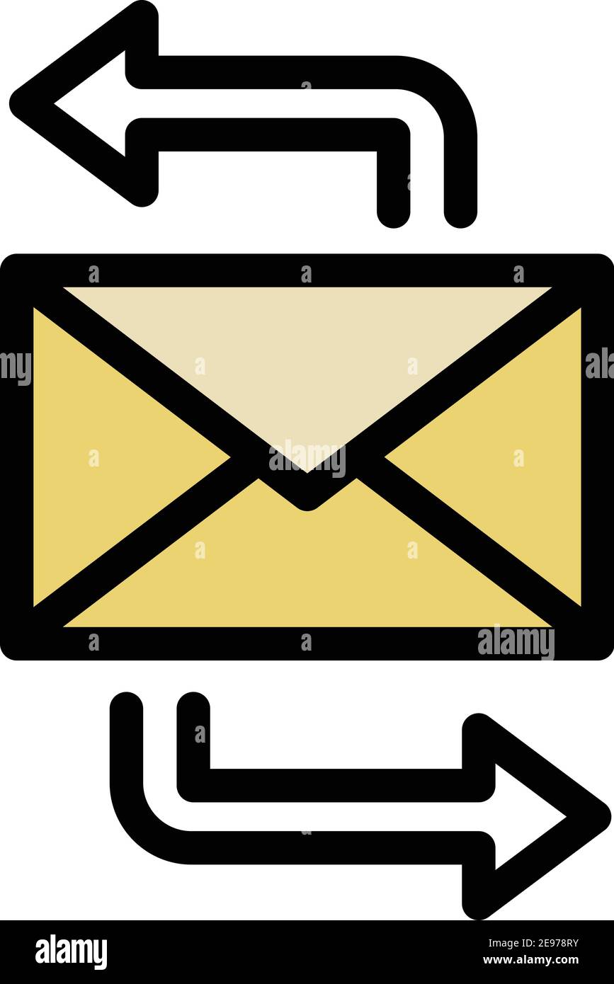 Post letter icon. Outline post letter vector icon for web design ...