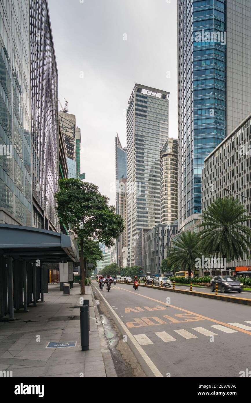 Makati, Metro Manila, Philippines - August 2018: Vertical photo of ...
