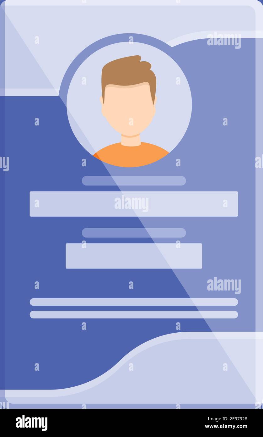 Id card name icon. Cartoon of id card name vector icon for web design ...