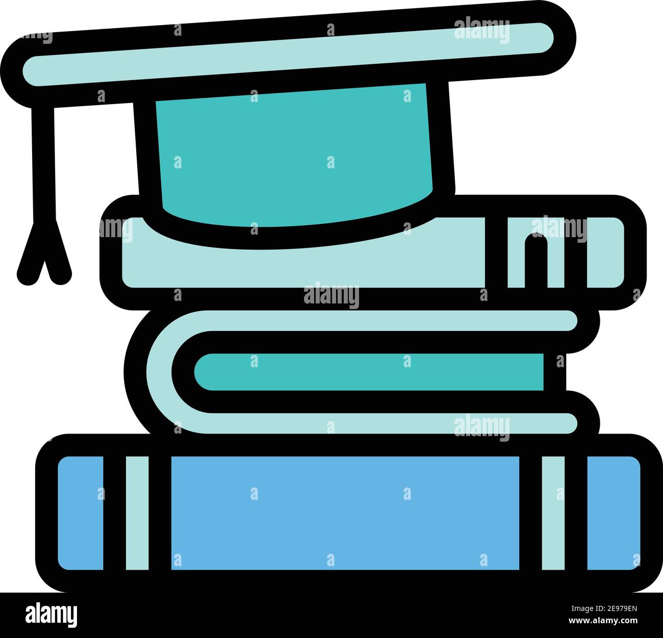 Interactive learning icon. Outline interactive learning vector icon for ...