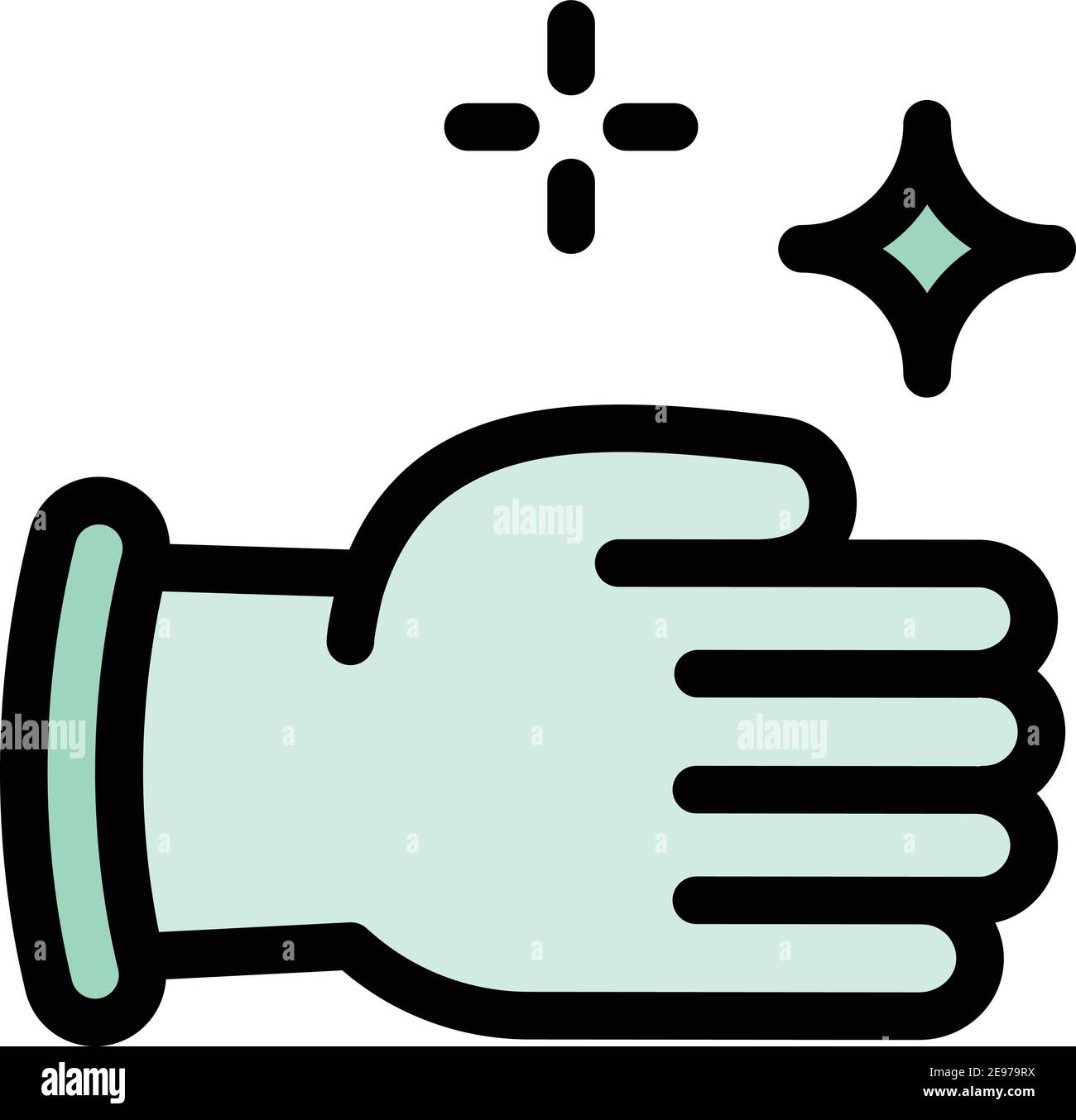 Cleaning gloves icon. Outline cleaning gloves vector icon for web ...
