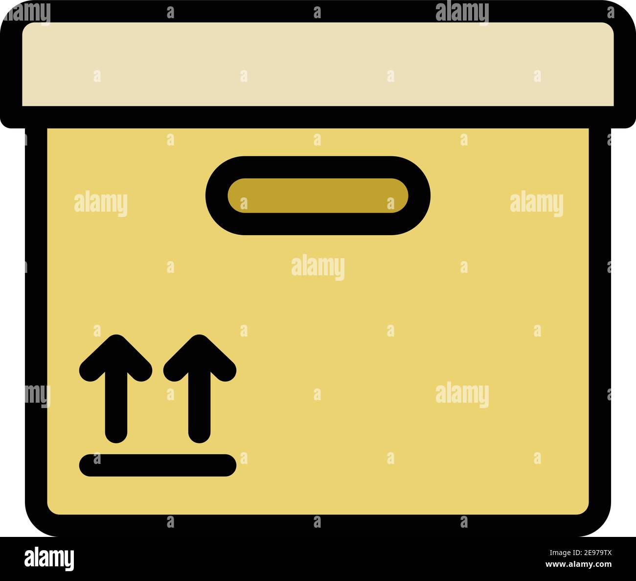 Parcel icon. Outline parcel vector icon for web design isolated on ...