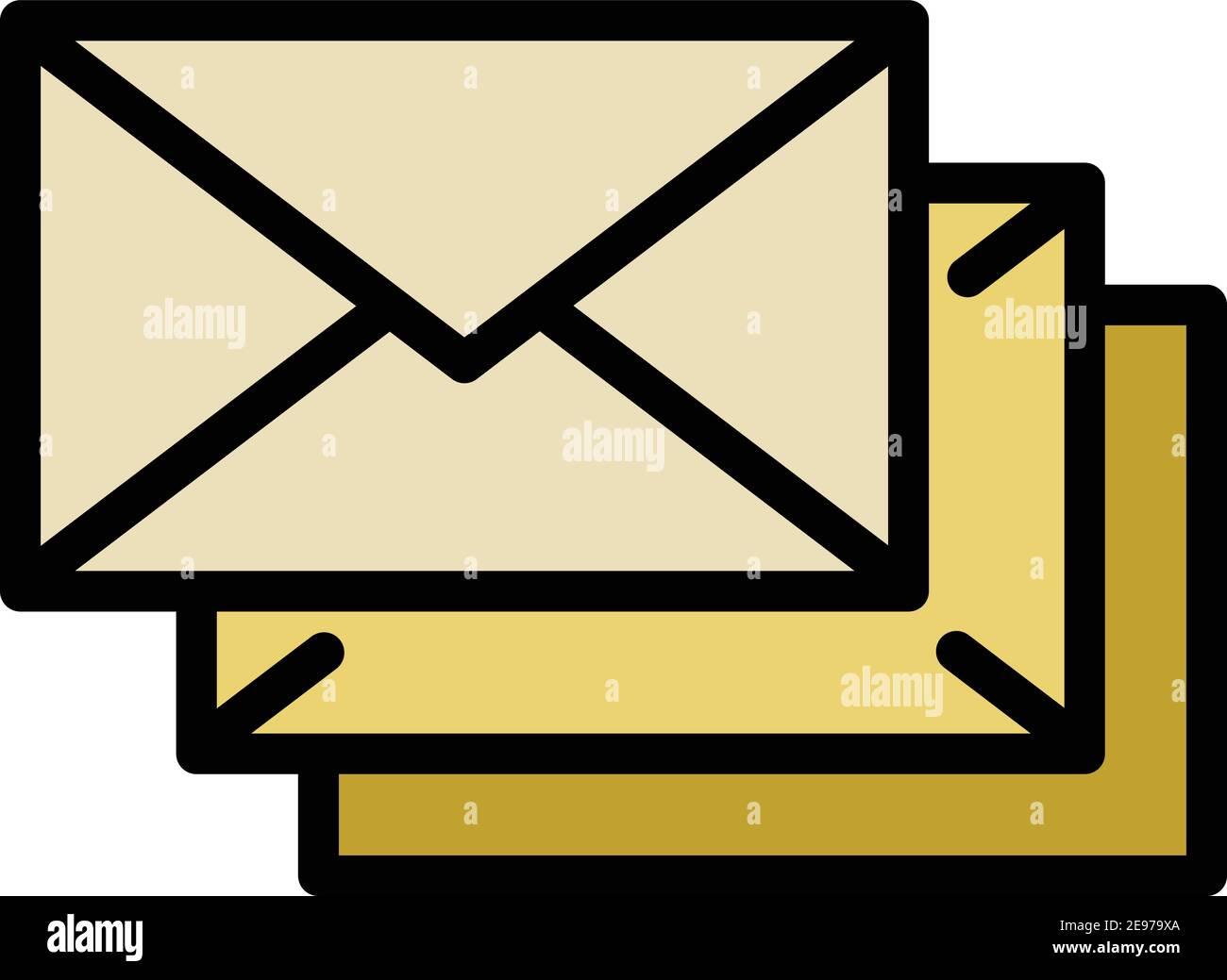 Post letters icon. Outline post letters vector icon for web design ...
