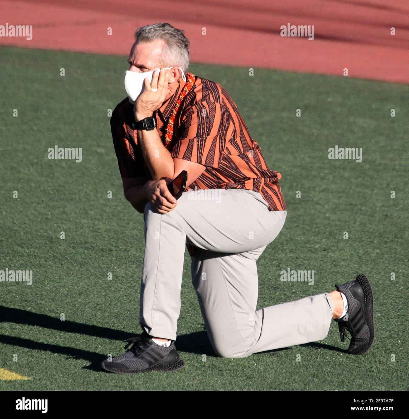 January 31, 2021 - Executive Director Rich Miano during the Hula Bowl ...