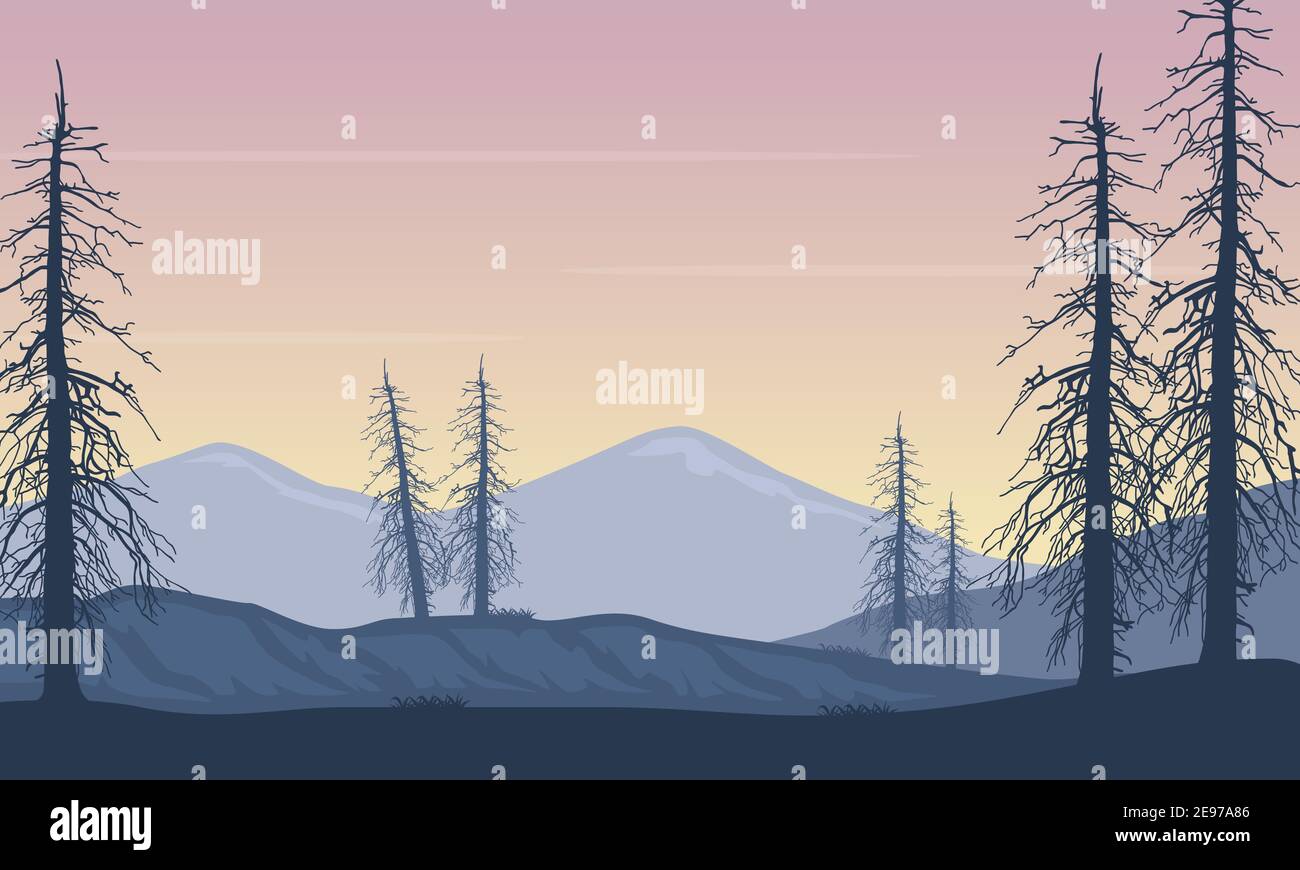 Nice view of the trees Stock Vector Images - Alamy