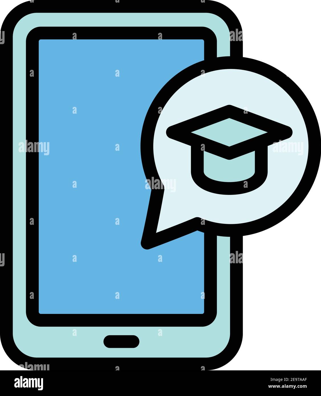 Interactive learning tablet icon. Outline interactive learning tablet ...