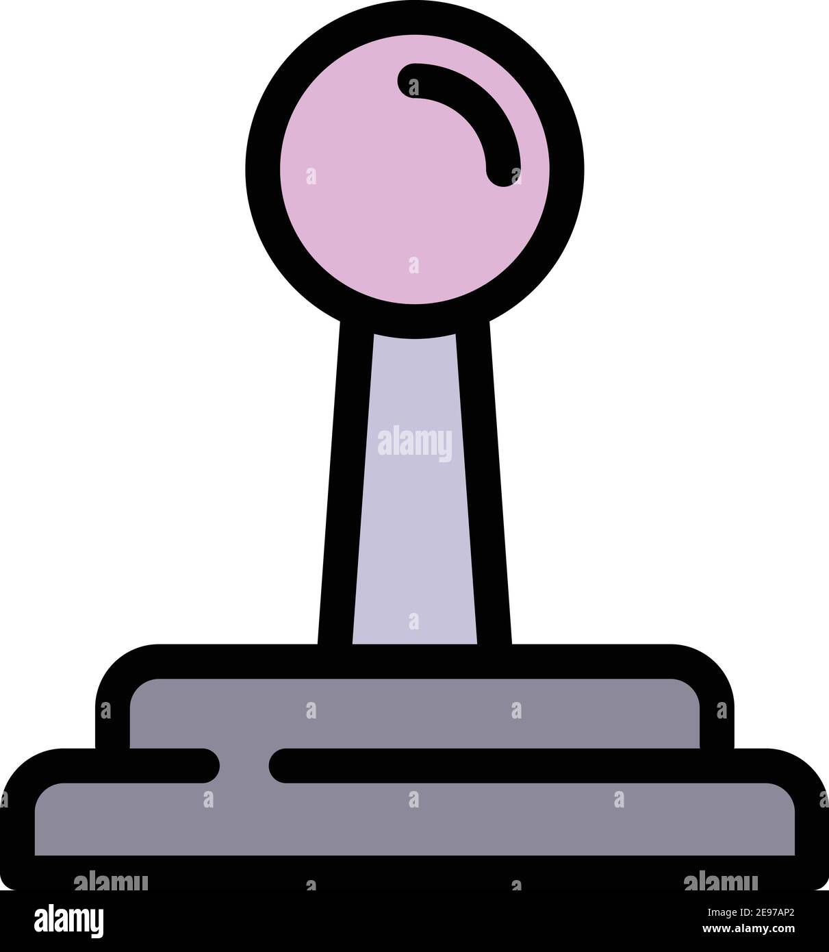 Play joystick icon. Outline play joystick vector icon for web design ...