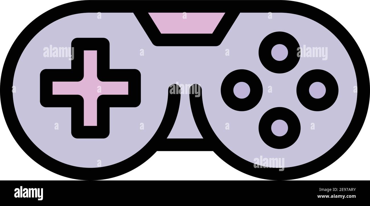 Gamepad joystick icon. Outline gamepad joystick vector icon for web ...