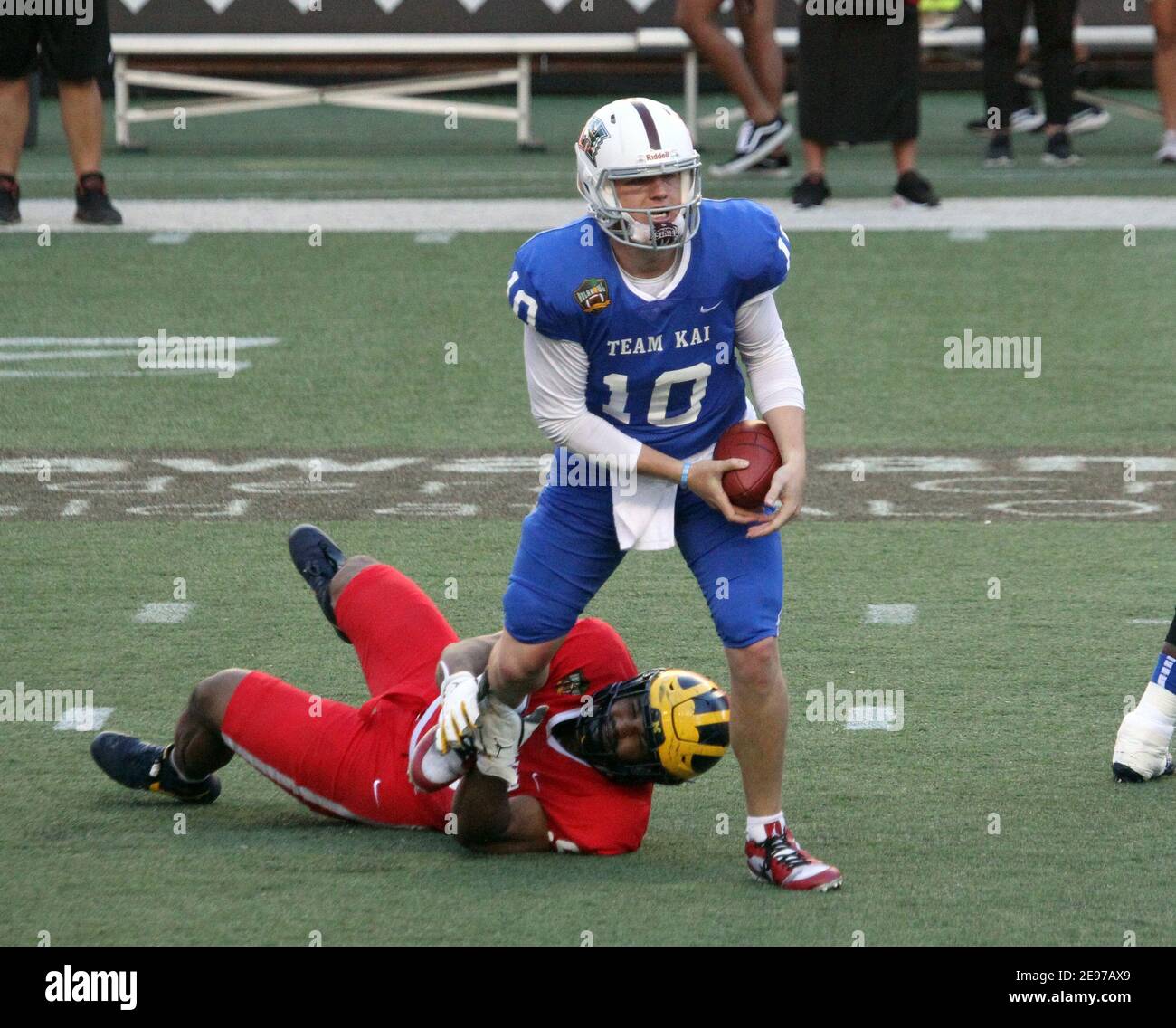 January 31, 2021 - Mississippi State Bulldogs quarterback KJ Costello ...
