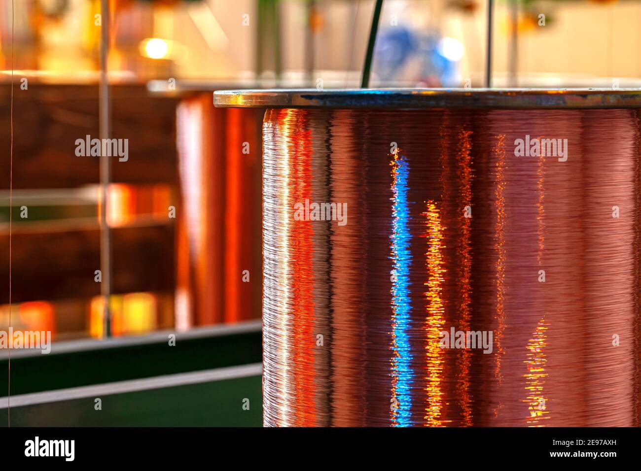 Copper cable reels hi-res stock photography and images - Alamy