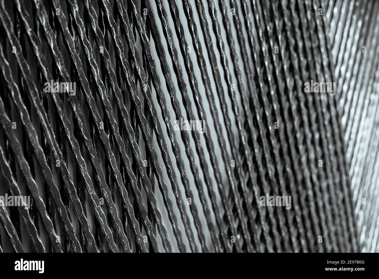 Architectural metal panel for decorative building wall. Black and ...