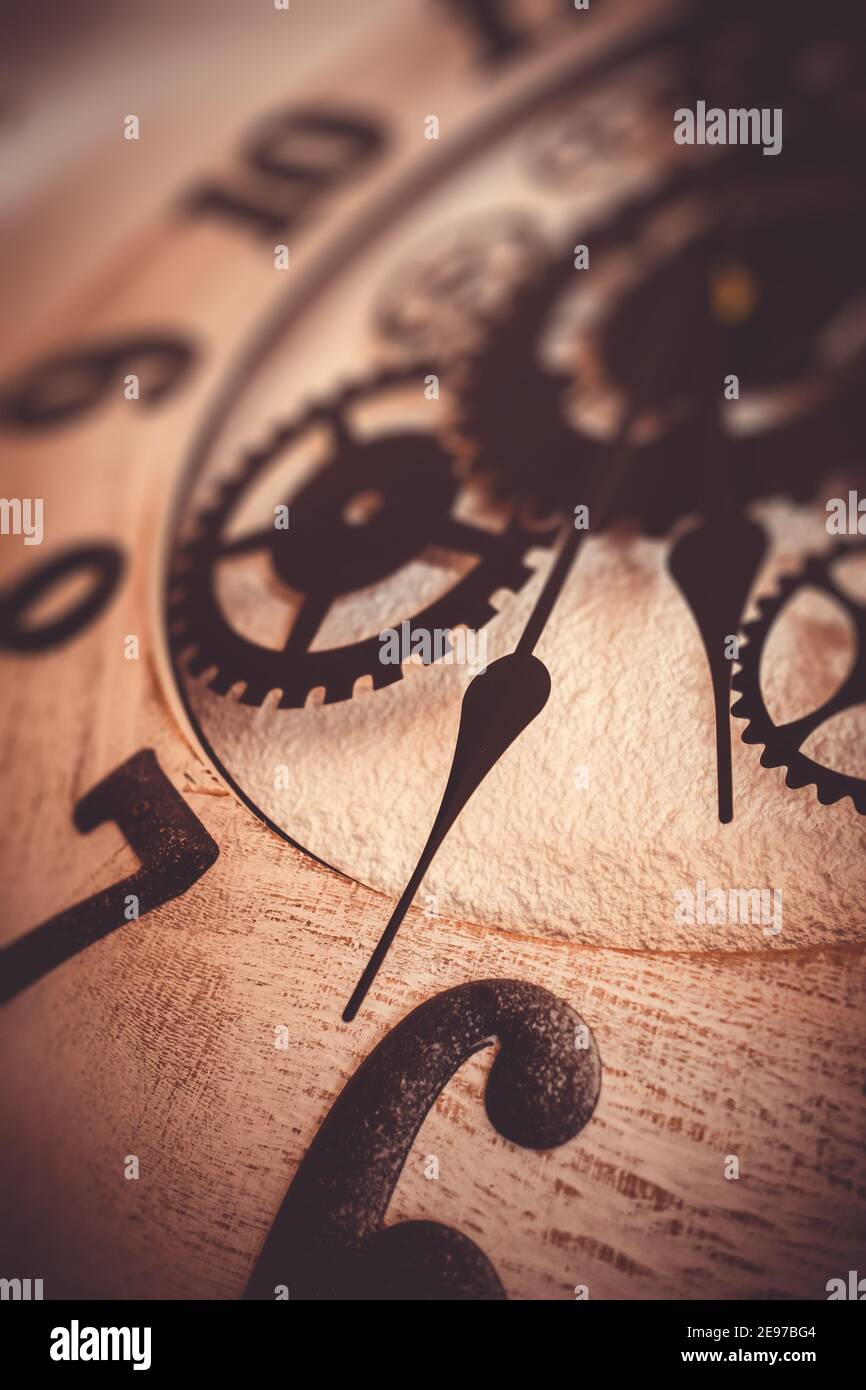 Old vintage clock dial background - Time symbol Stock Photo - Alamy
