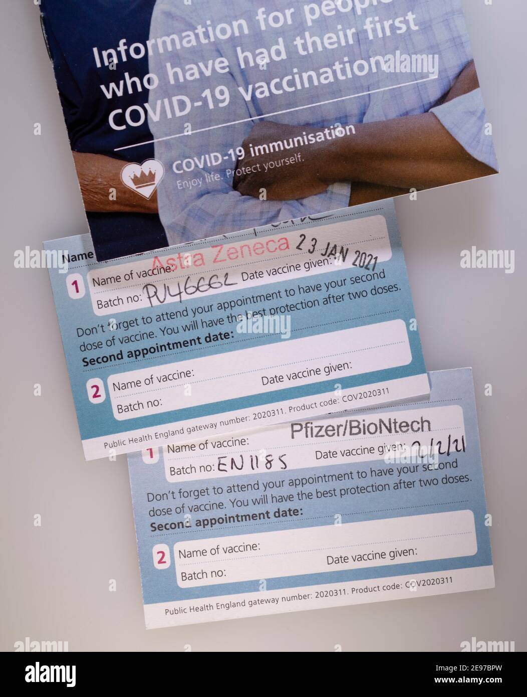 Vaccination cards hi-res stock photography and images - Alamy