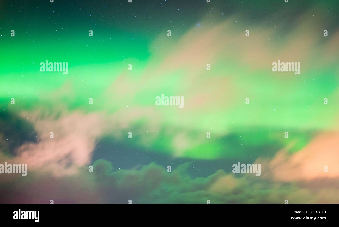 Beautiful Aurora Borealis northern lights Stock Photo - Alamy