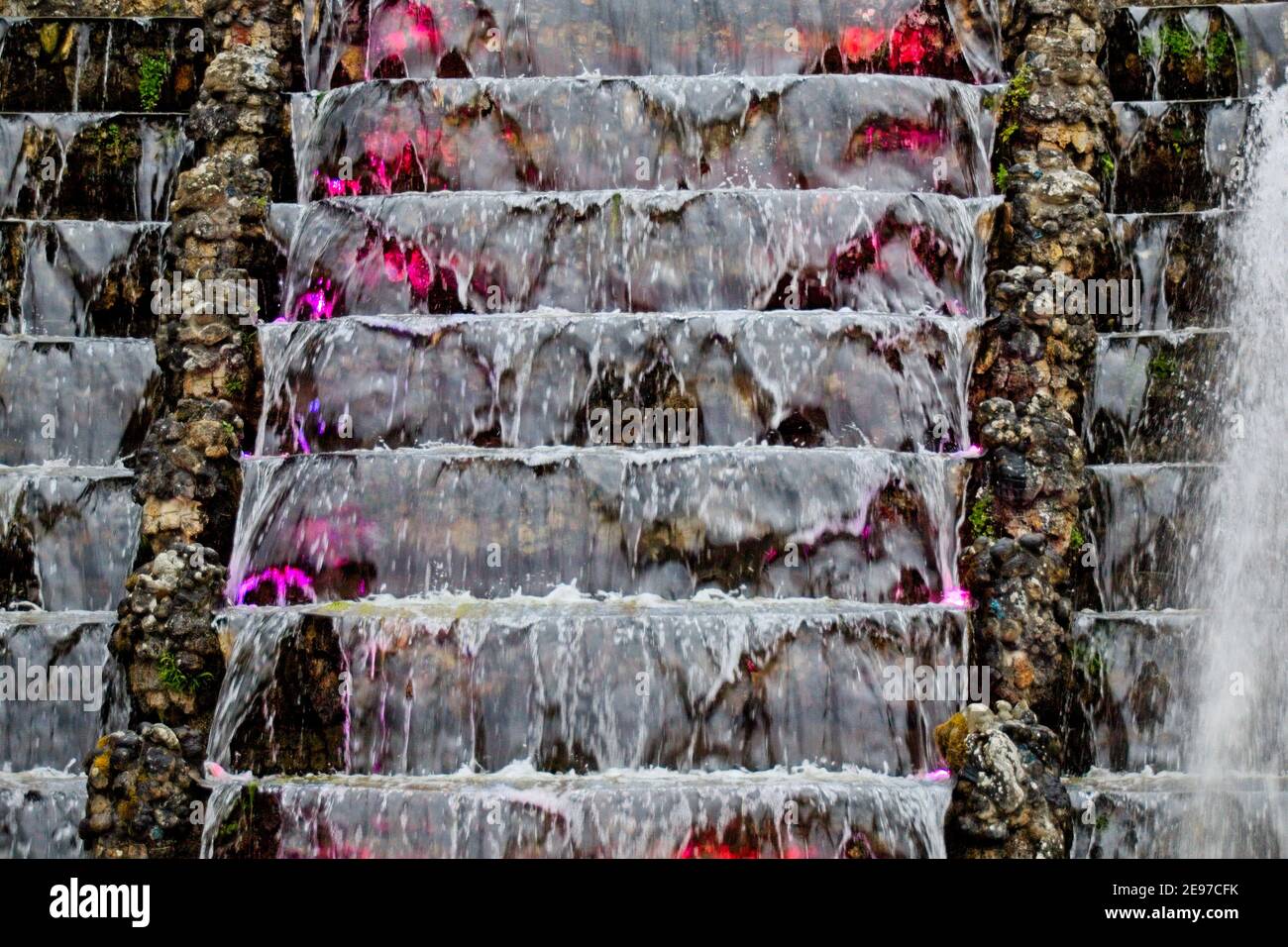 Water flowing in fountain texture hi-res stock photography and images ...