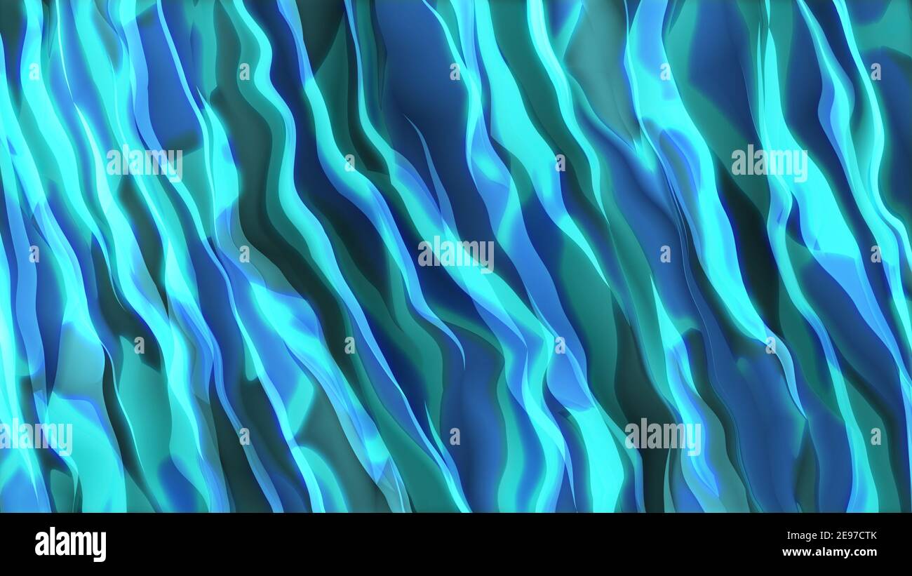 Abstract dynamic and multicolored wavy patterns with nice glowing light ...