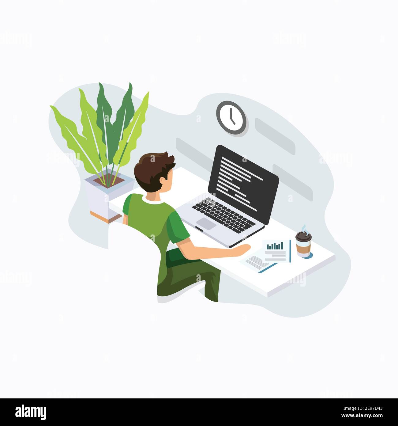 Study at home Cut Out Stock Images & Pictures - Alamy